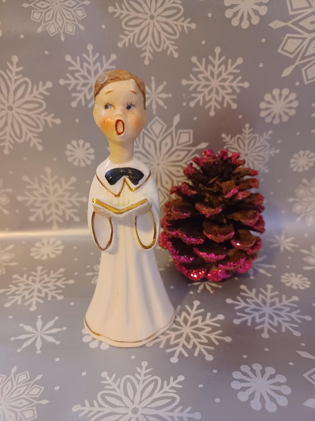 Vintage 1950s Christmas Choir Boy Angel Figurine Napco Lefton Style - Etsy