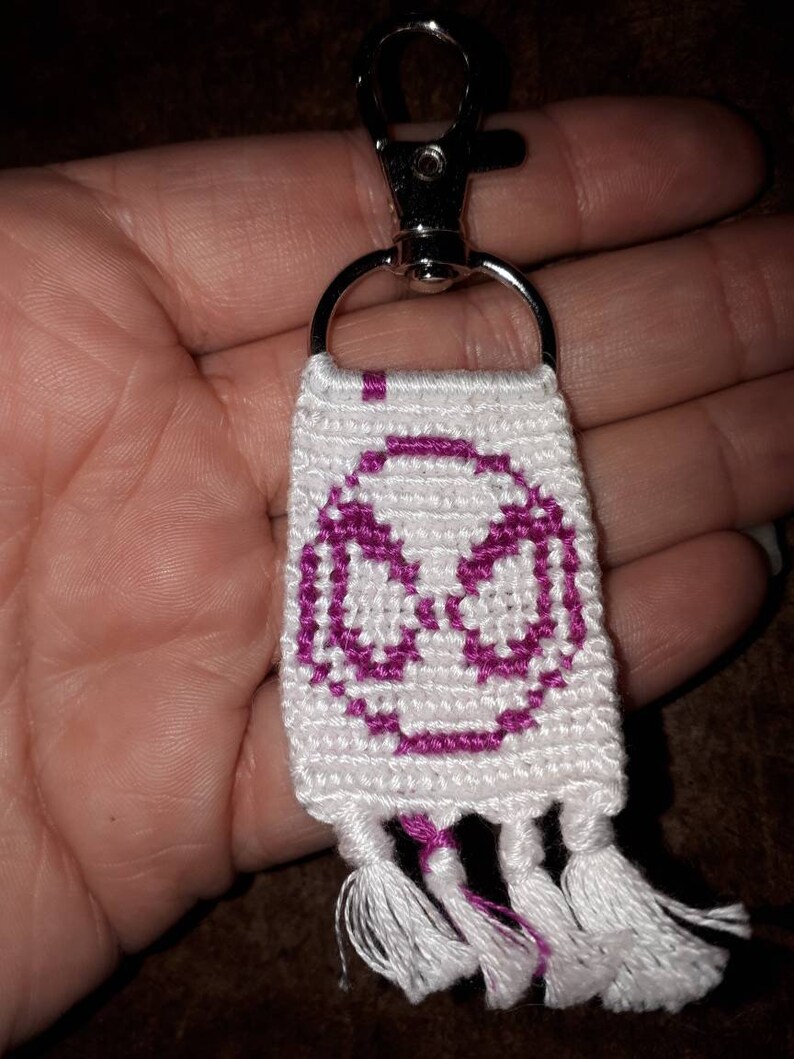 Spider Gwen/ Ghost Spider Inspired Keychain - Etsy