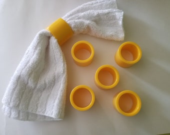 Yellow Napkin Rings - Etsy