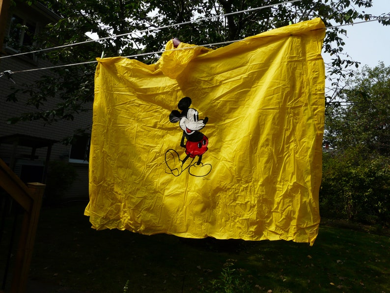 Disney MICKEY MOUSE Poncho 1990 - Etsy