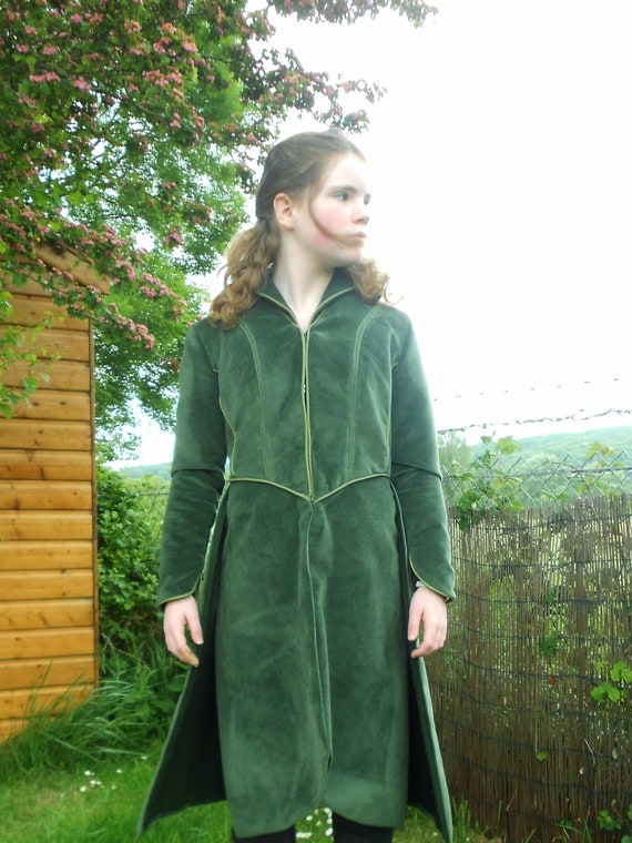 Tauriel Inspired Archer Dress. LOTR Cosplay. Green Moleskin | Etsy