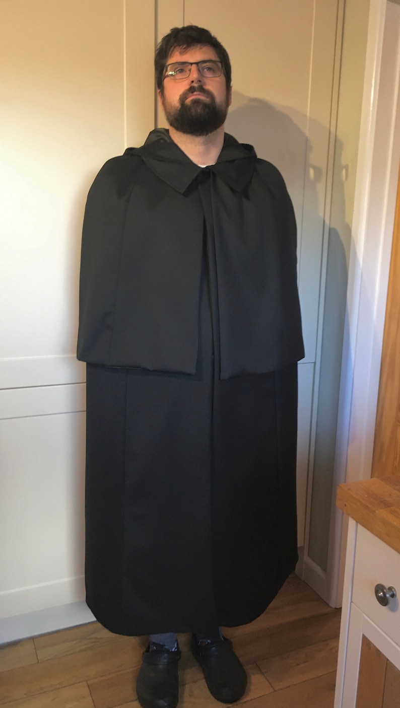 Eyes Wide Shut Cloak. Black Wool Hooded Cloak. | Etsy