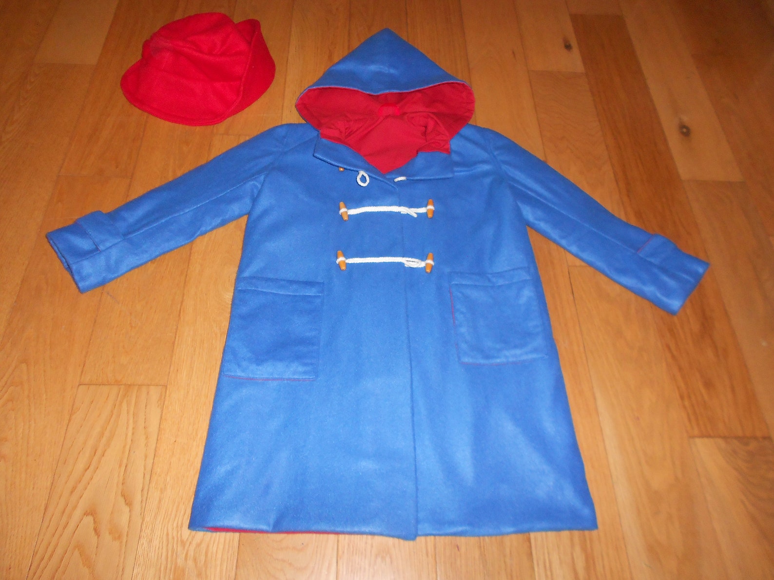 Blue Duffle Coat and Red Hat. World Book Day. - Etsy UK