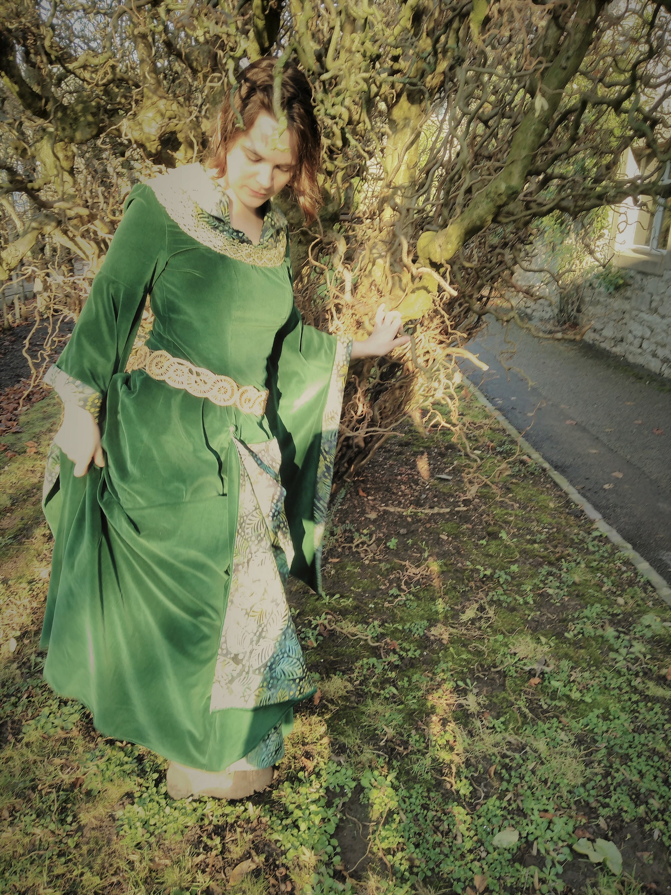 Eowyn-inspired Green Velvet Gown. Medieval Robe. Renaissance | Etsy