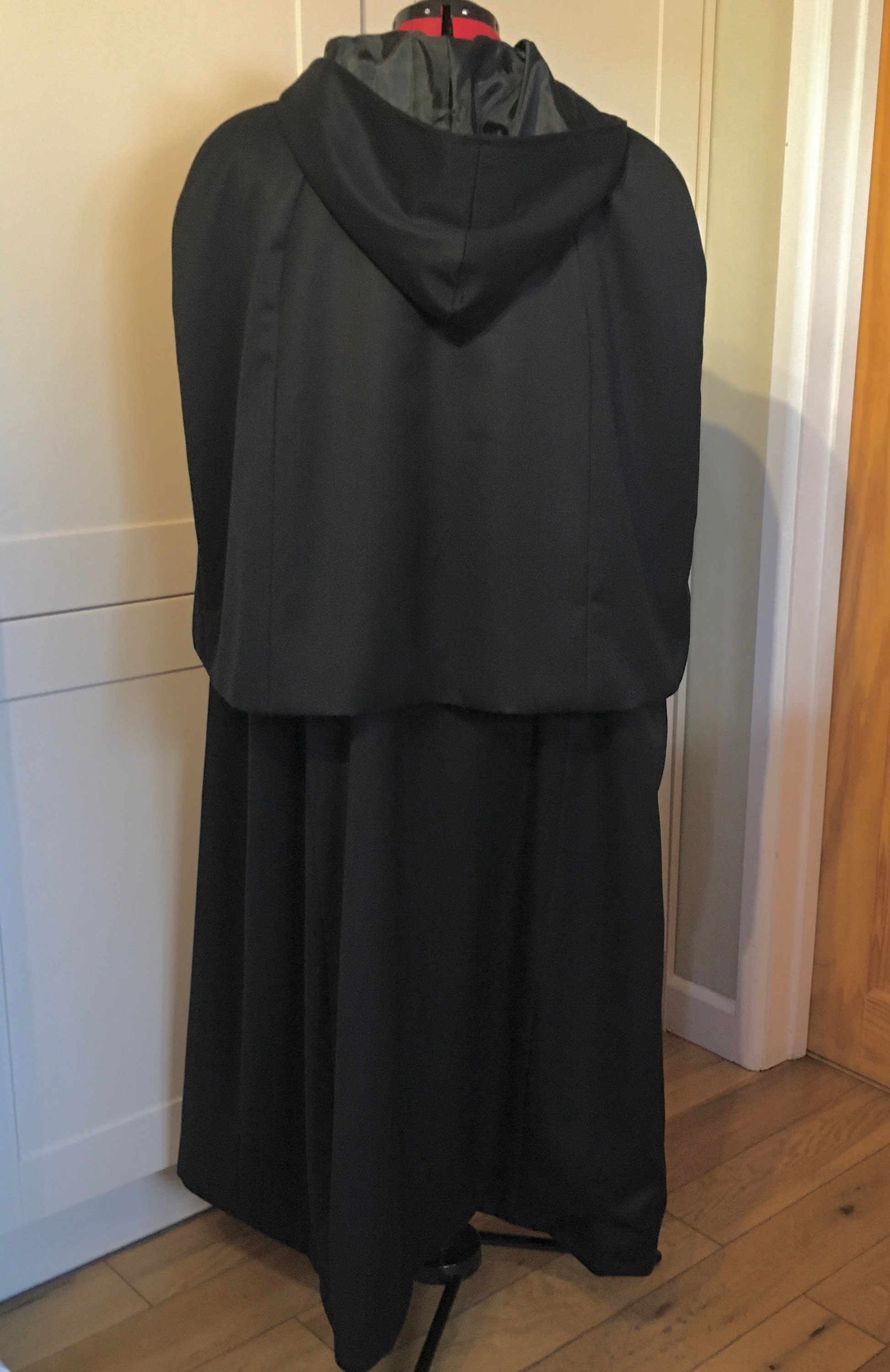 Eyes Wide Shut Cloak. Black Wool Hooded Cloak. | Etsy