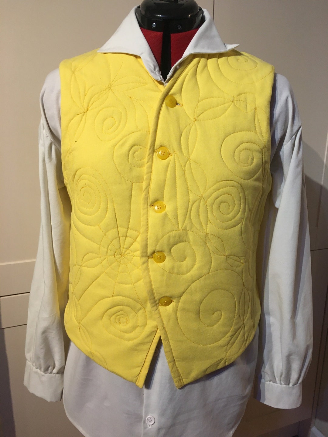 Handmade Merry Cosplay Set: Cotton Shirt, Quilted Vest - Etsy
