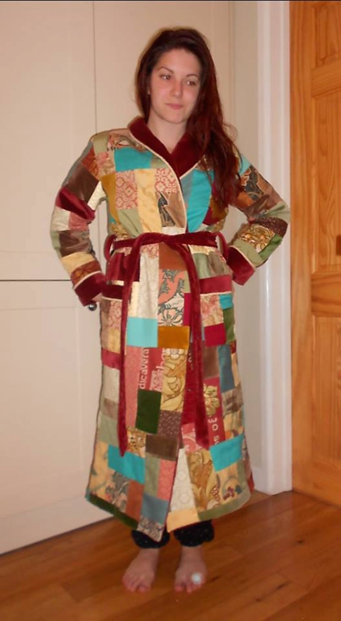 Bilbo Baggins Patchwork Dressing Gown. Custom Order Hobbit Robe. - Etsy