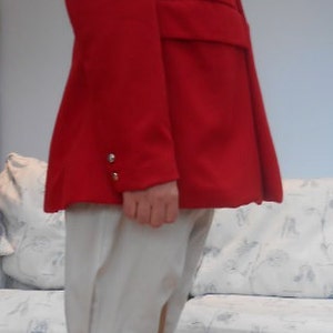 Red Melton Wool Fox Hunting Jacket and Jodhpurs - Equestrian Riding ...
