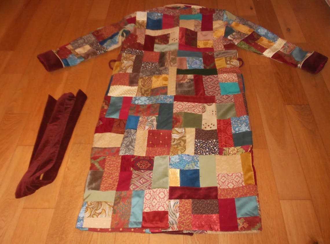 Bilbo Baggins Patchwork Dressing Gown. Custom Order Hobbit - Etsy