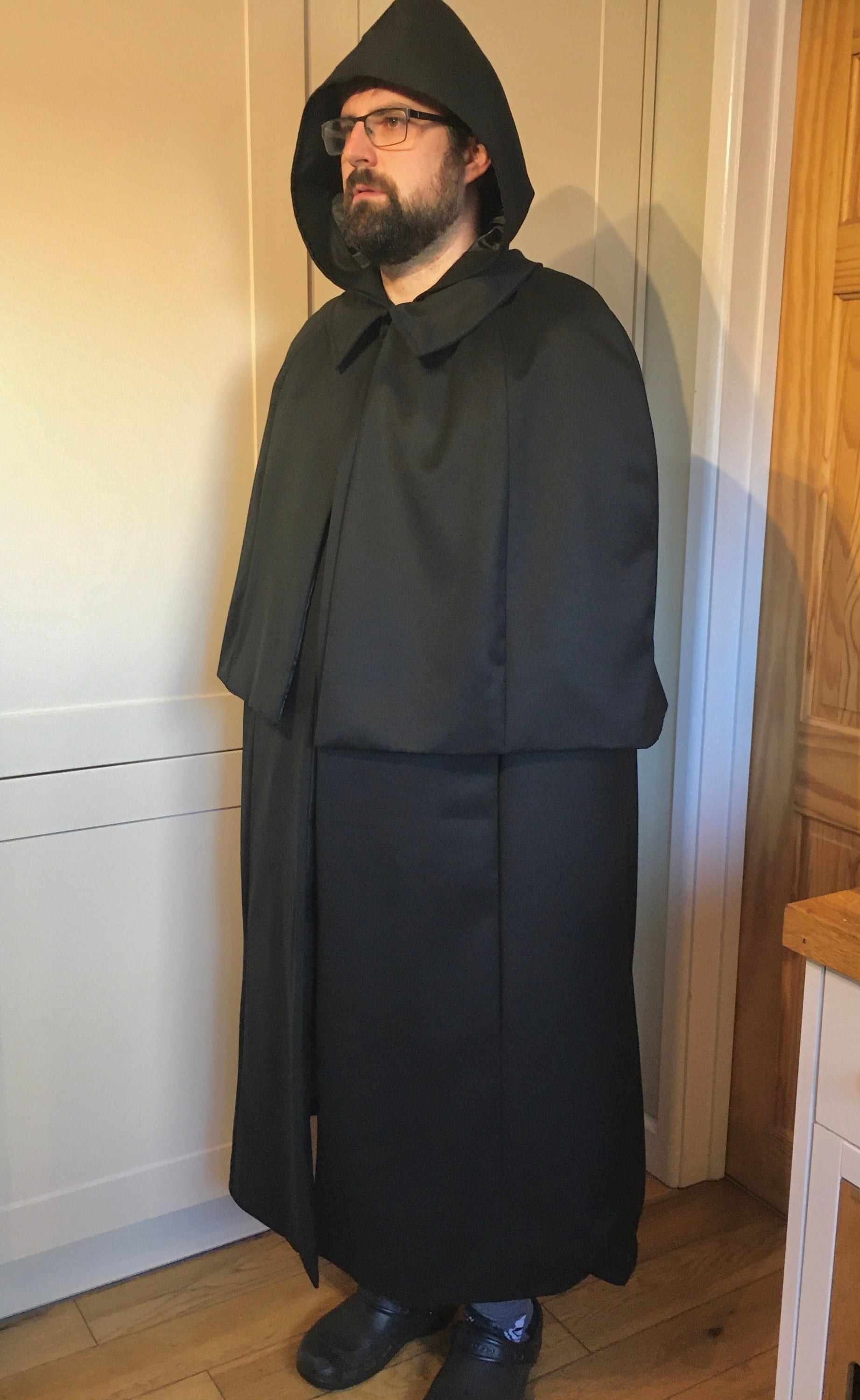 Eyes Wide Shut Cloak. Black Wool Hooded Cloak. | Etsy