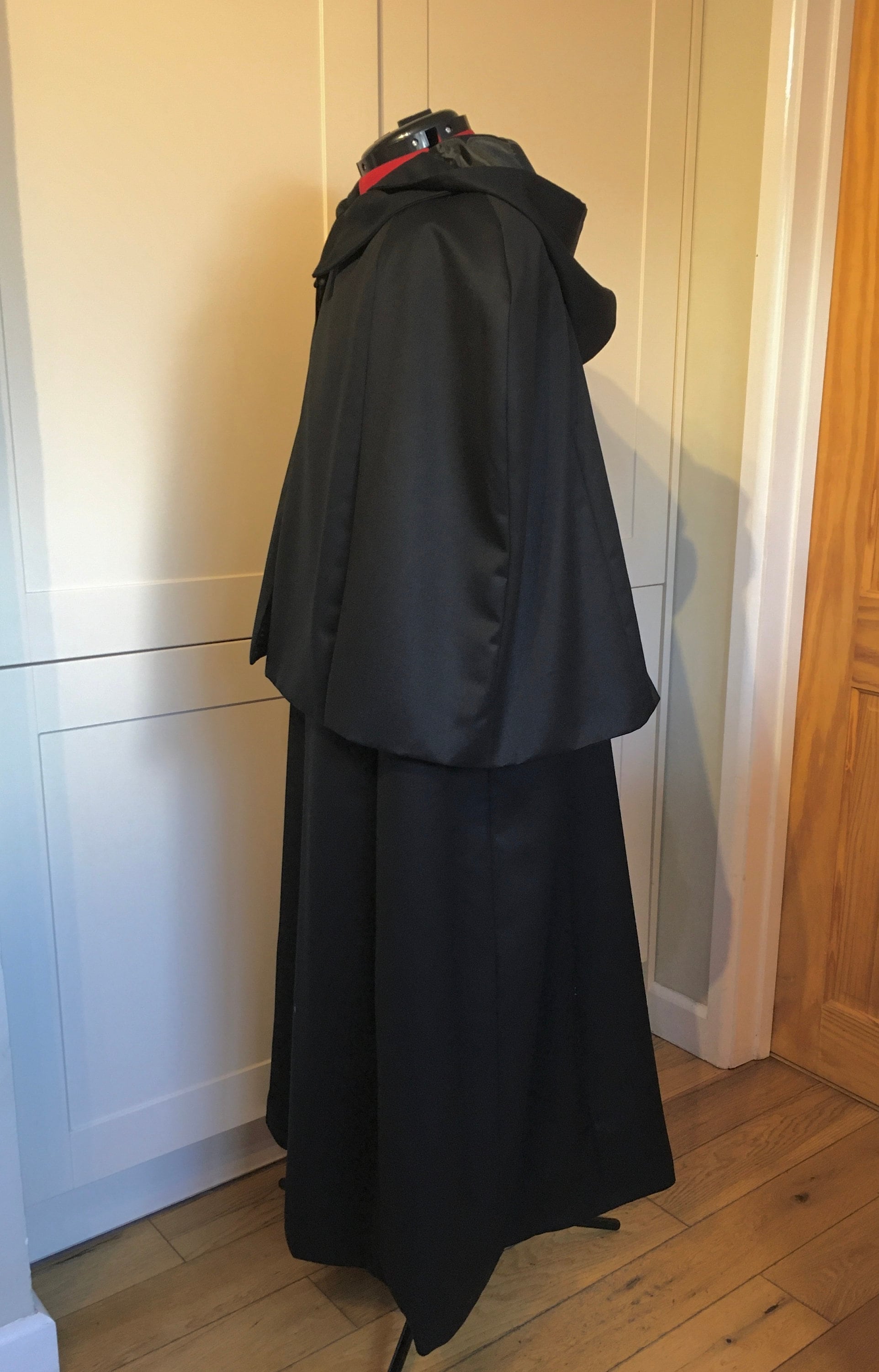 Eyes Wide Shut Cloak. Black Wool Hooded Cloak. | Etsy