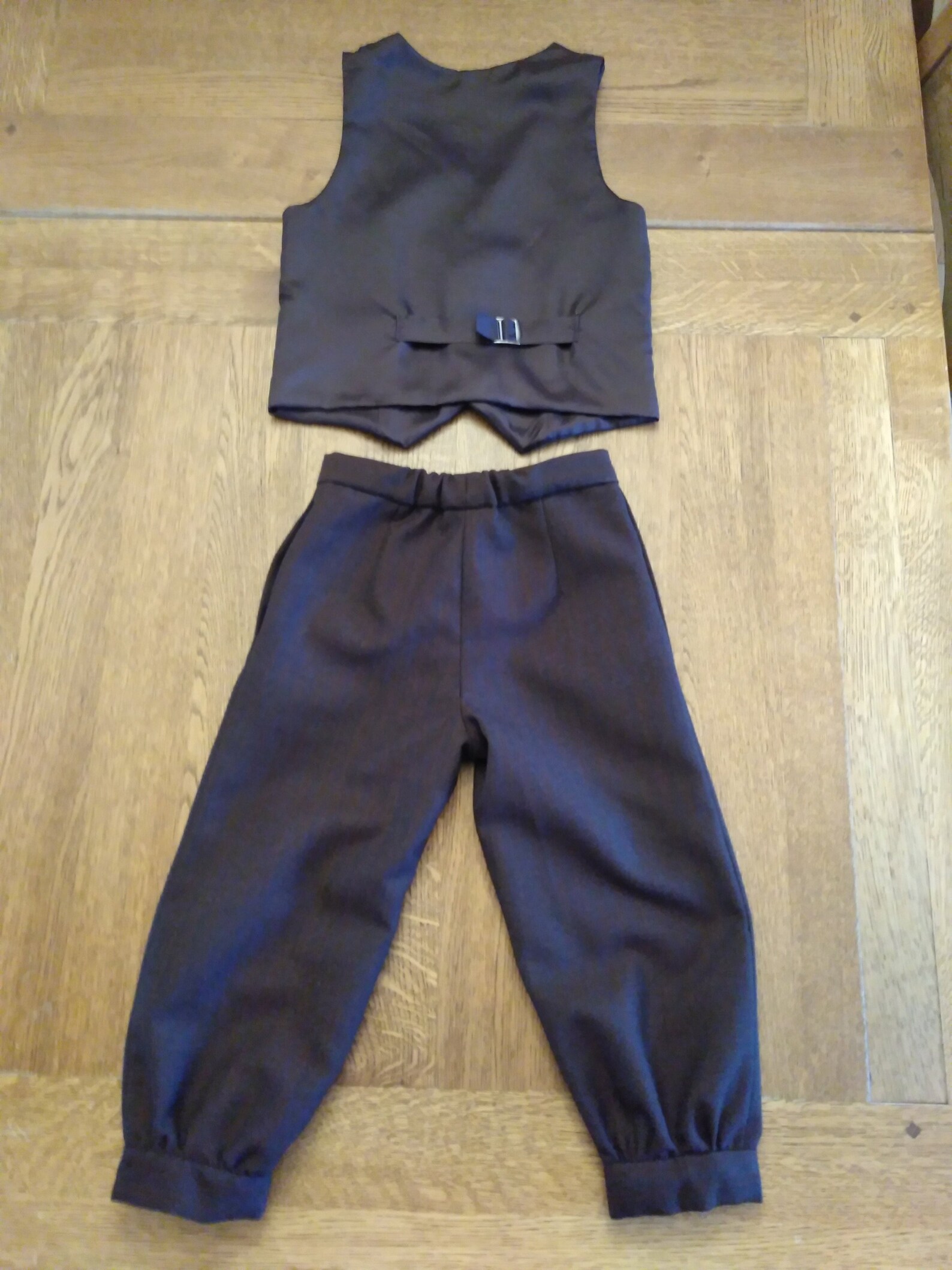 Edwardian Style Knickerbocker Suit in Brown Striped Wool. - Etsy UK