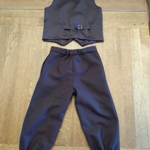 Edwardian Style Knickerbocker Suit in Brown Striped Wool. - Etsy