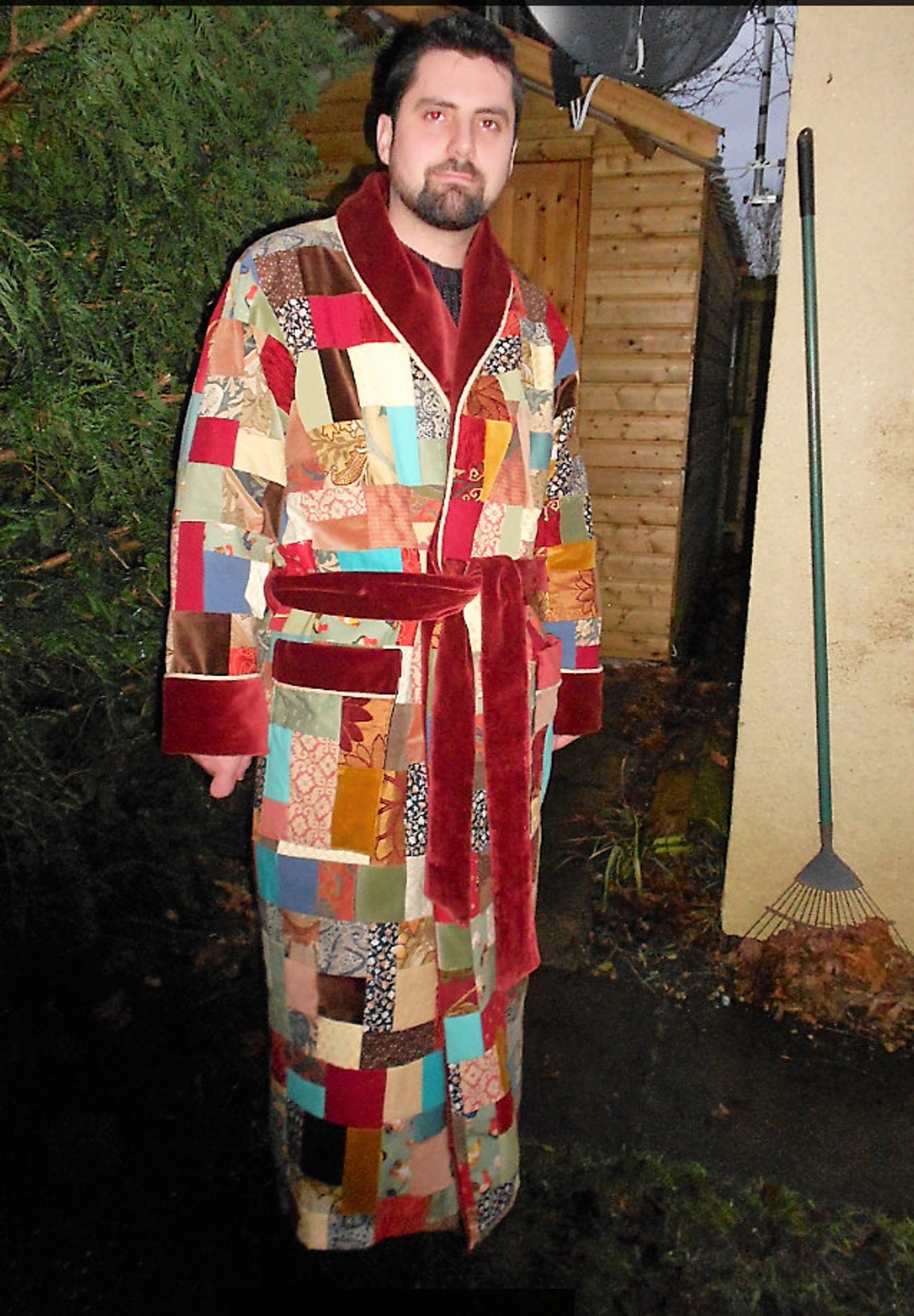 Bilbo Baggins Patchwork Dressing Gown. Custom Order Hobbit Robe. - Etsy