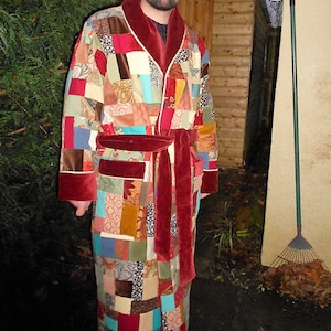 Bilbo Baggins Patchwork Dressing Gown. Custom Order Hobbit Robe. - Etsy