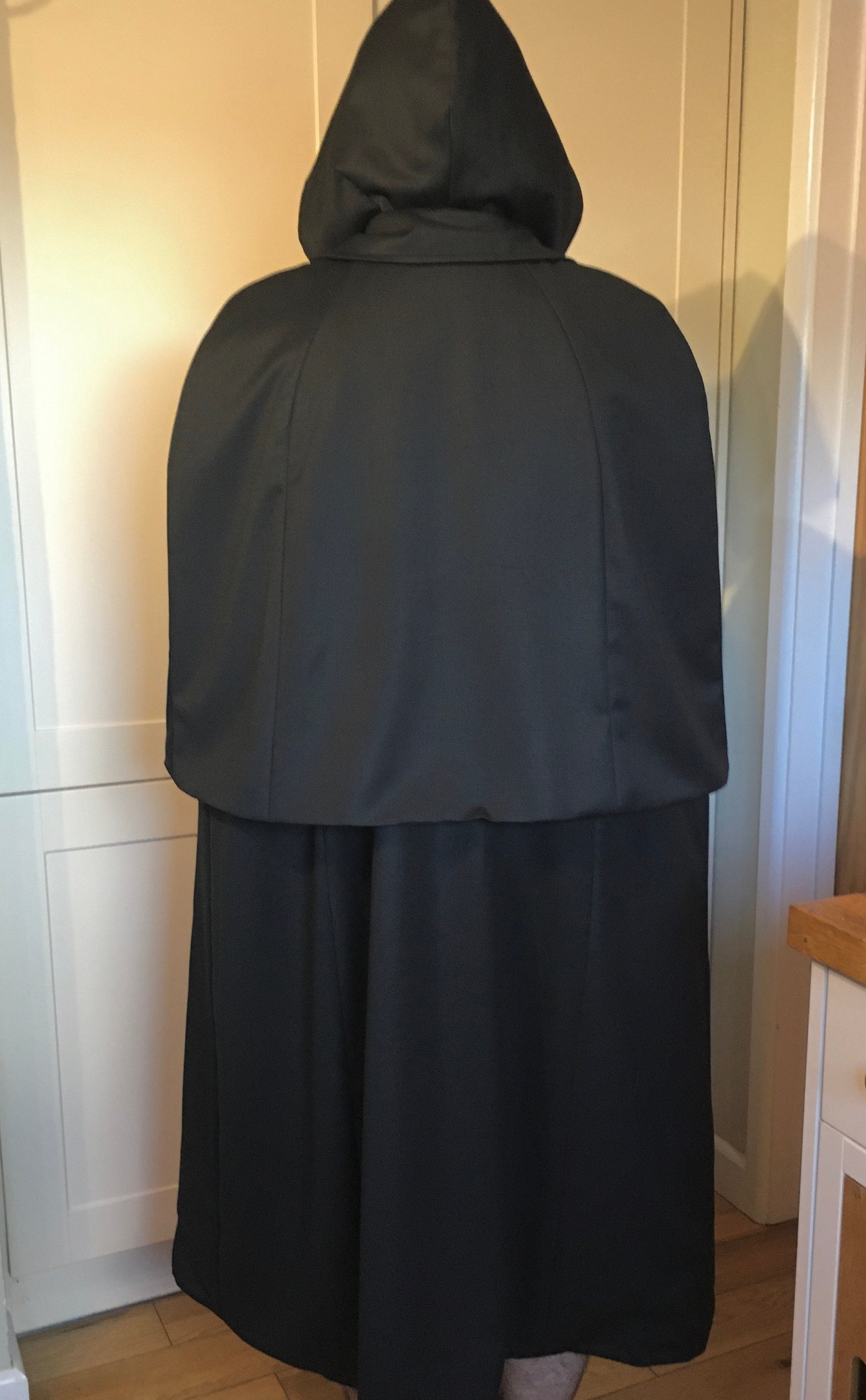 Eyes Wide Shut Cloak. Black Wool Hooded Cloak. | Etsy