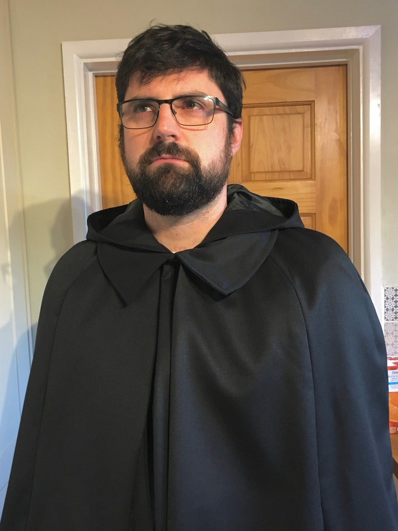 Eyes Wide Shut Cloak. Black Wool Hooded Cloak. | Etsy