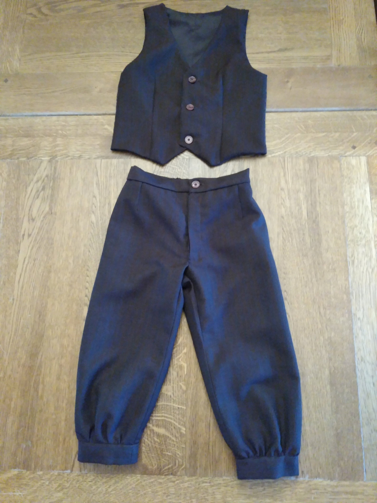 Edwardian Style Knickerbocker Suit in Brown Striped Wool. - Etsy UK