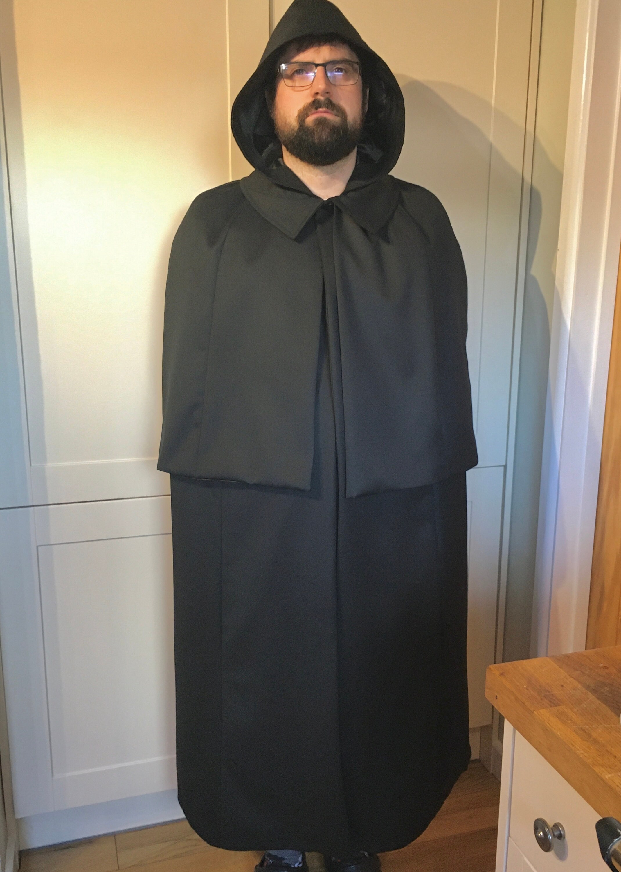 Eyes Wide Shut Cloak. Black Wool Hooded Cloak. | Etsy