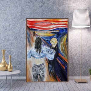 The Scream- Contemporary Remastered Art, Edvard Munch Modern Oil ...