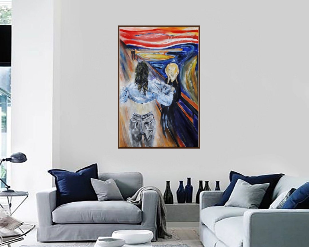 The Scream- Contemporary Remastered Art, Edvard Munch Modern Oil ...