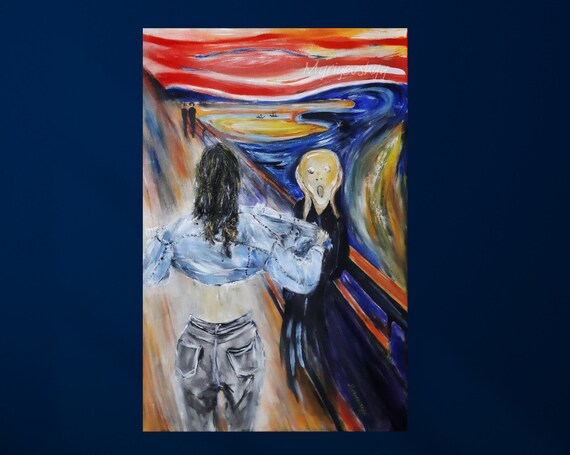 The Scream Contemporary Remastered Art Edvard Munch Modern | Etsy