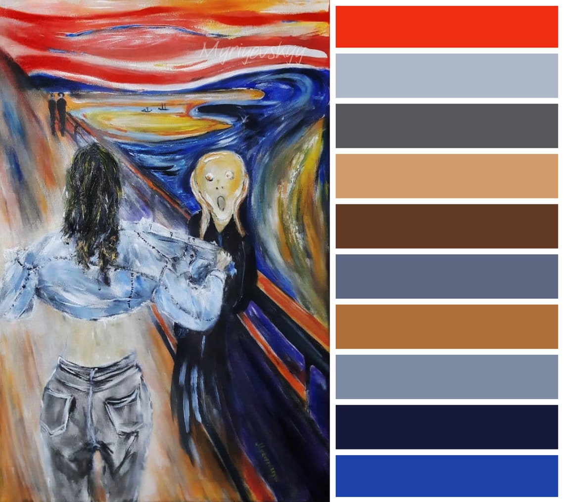 The Scream Contemporary Remastered Art Edvard Munch Modern | Etsy