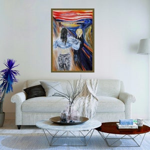 The Scream Contemporary Remastered Art Edvard Munch Modern | Etsy