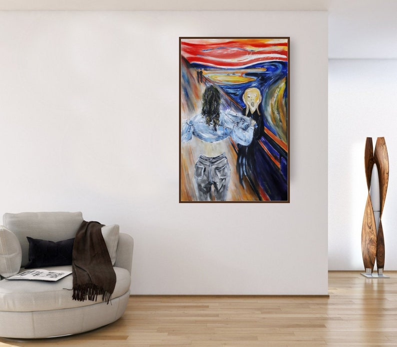 The Scream Contemporary Remastered Art Edvard Munch Modern - Etsy