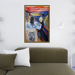 The Scream Contemporary Remastered Art Edvard Munch Modern | Etsy