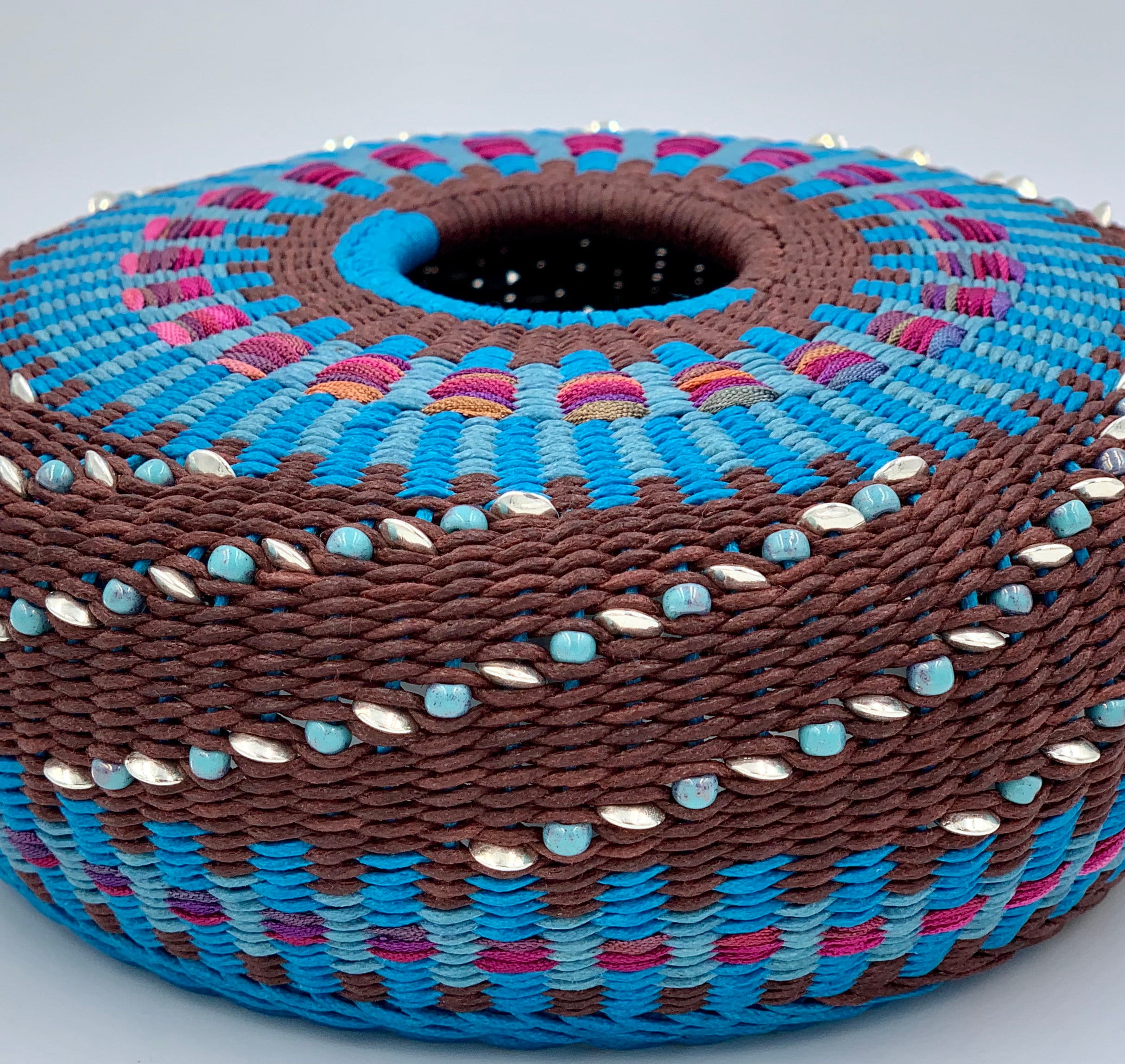 Southwest by Twisted Spokes : Hand Woven Basket Wall Basket - Etsy