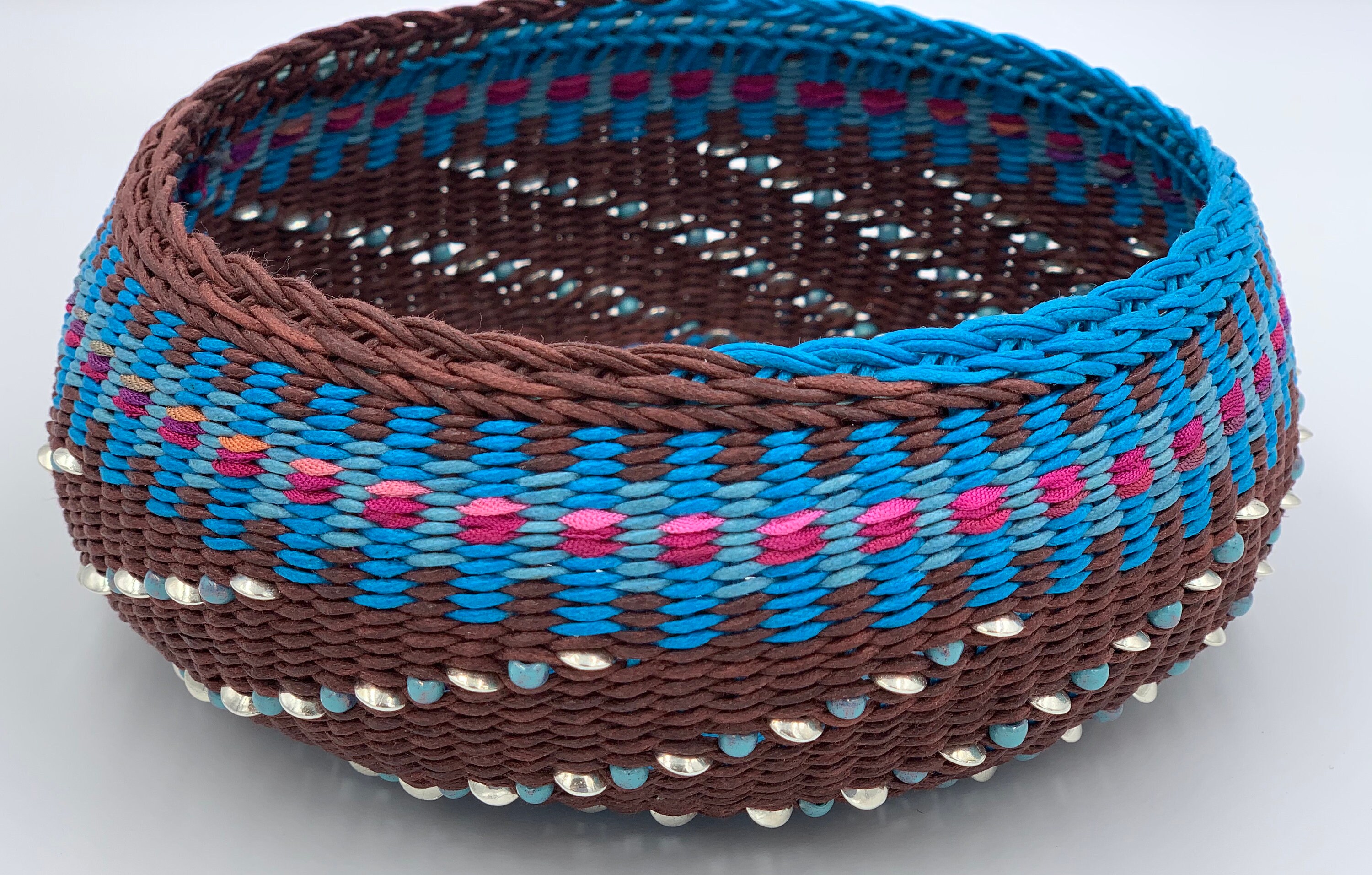 Southwest by Twisted Spokes : Hand Woven Basket Wall Basket - Etsy