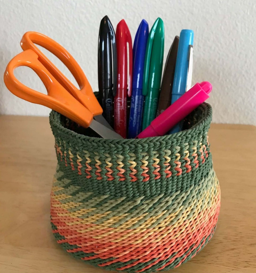 Citrus by Twisted Spokes : Hand Woven Basket, Wall Basket, Decorative ...