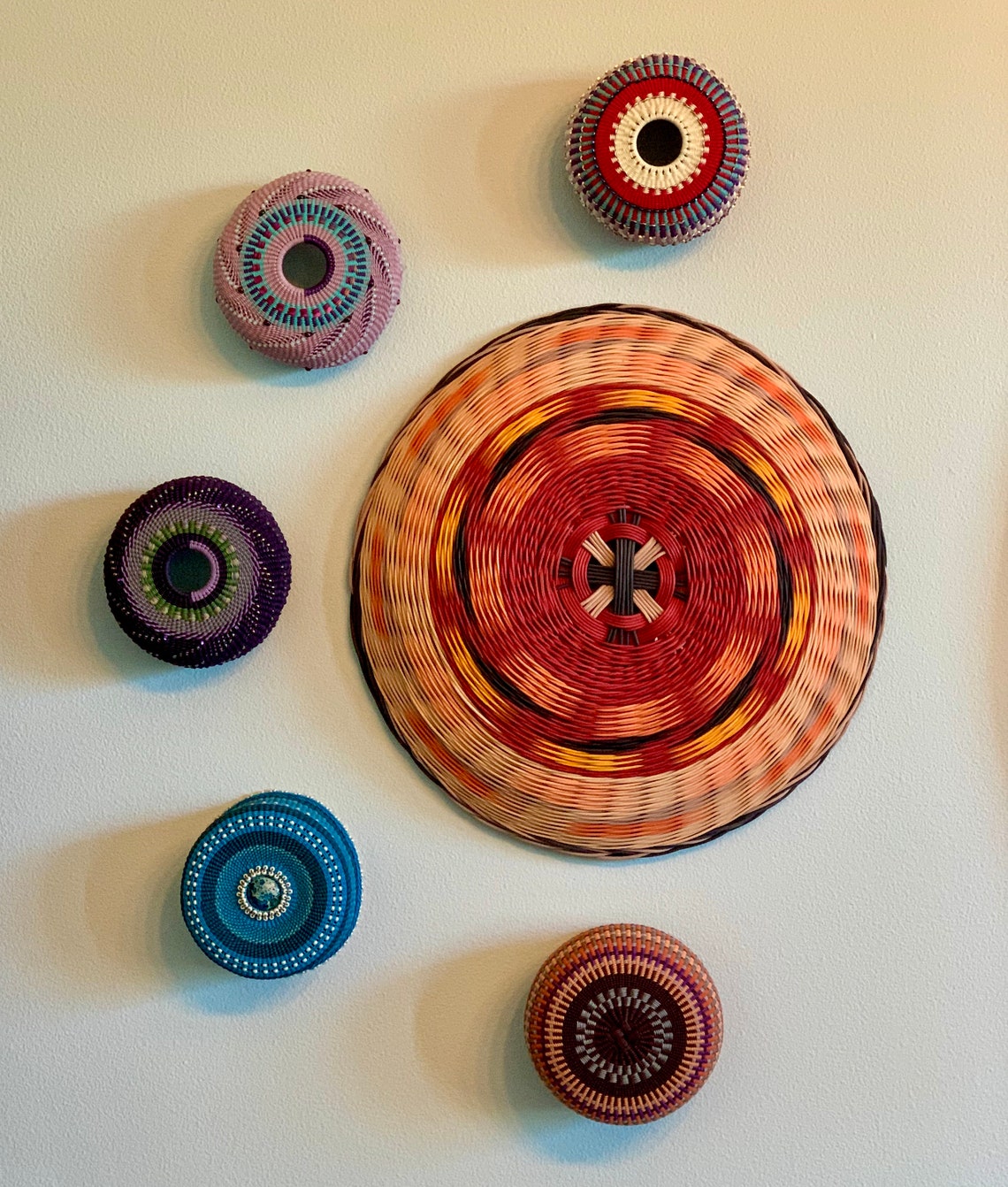 Violet by Twisted Spokes : Hand Woven Basket, Wall Basket, Decorative ...