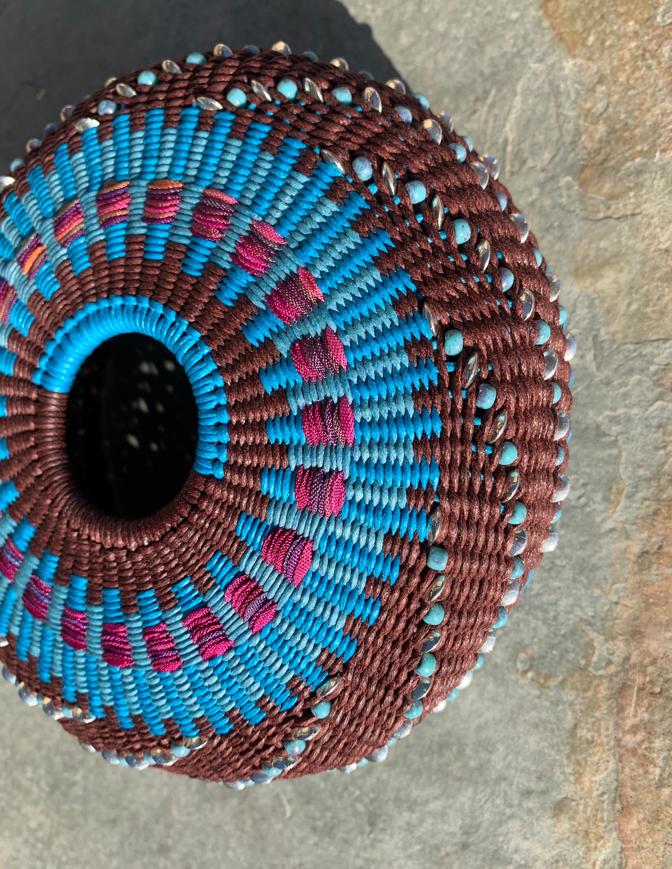 Southwest by Twisted Spokes : Hand Woven Basket Wall Basket - Etsy