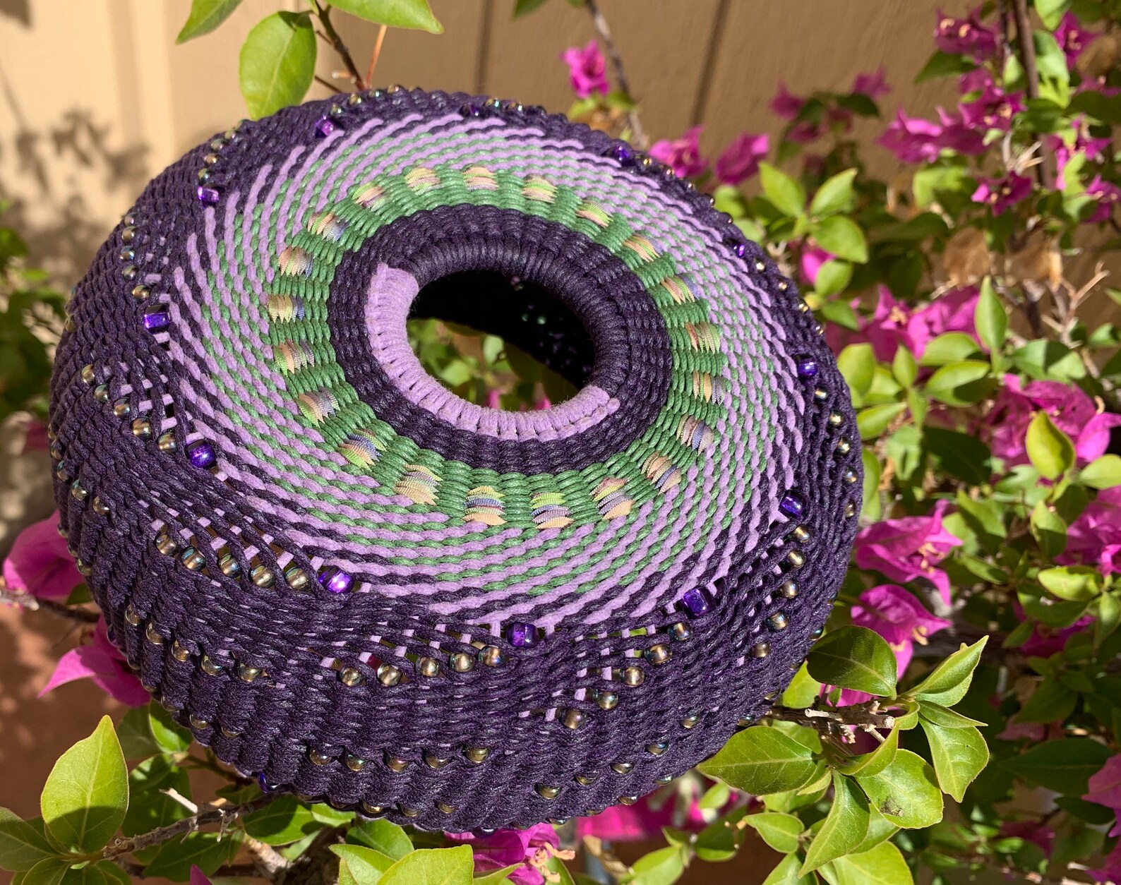 Violet by Twisted Spokes : Hand Woven Basket, Wall Basket, Decorative ...