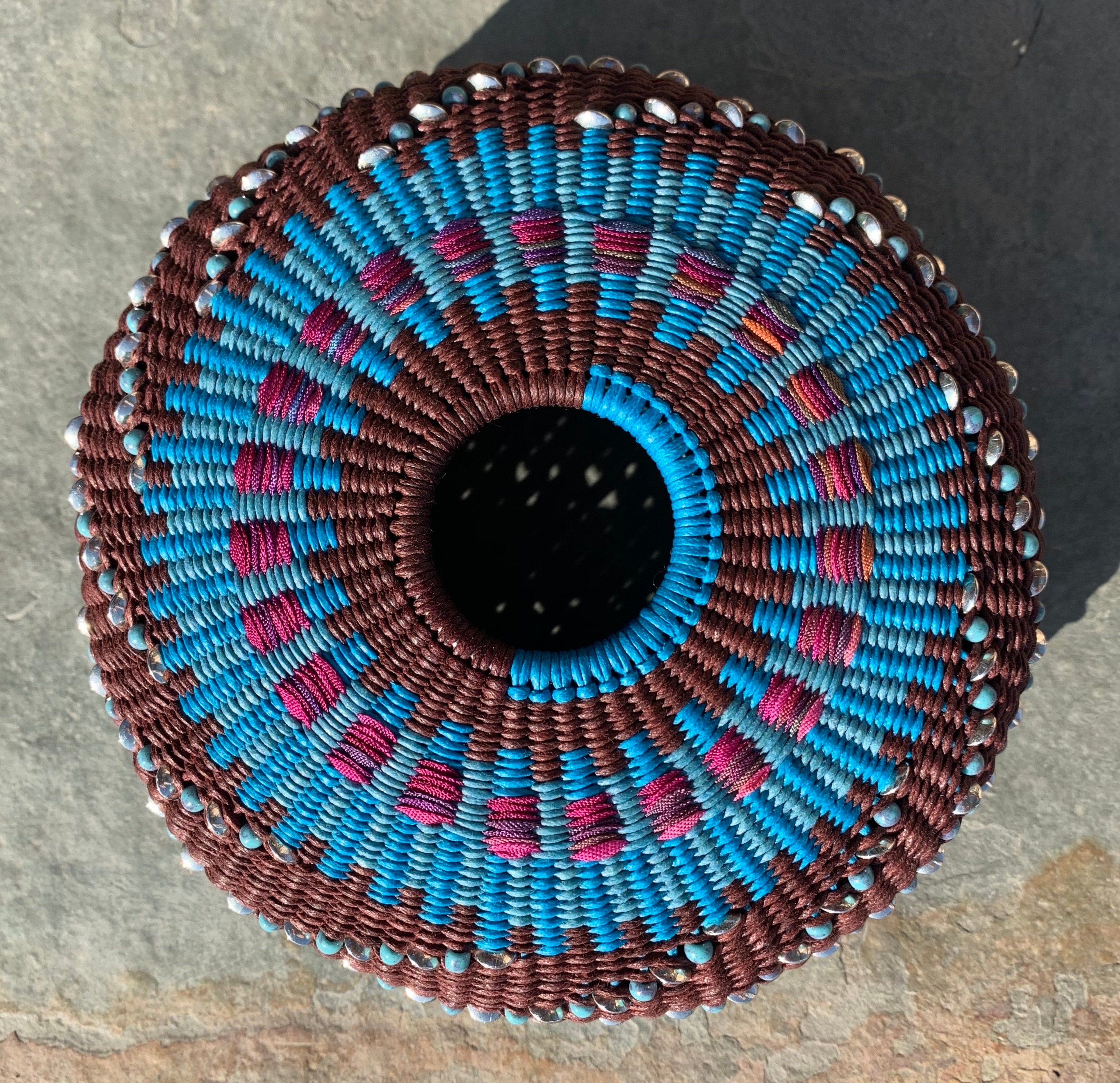 Southwest by Twisted Spokes : Hand Woven Basket Wall Basket - Etsy