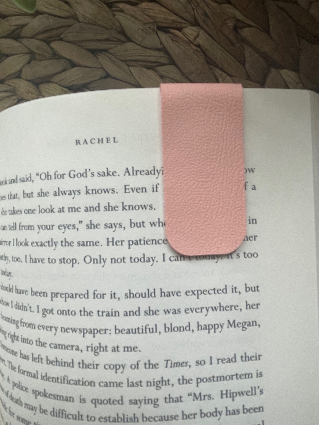 Coral Magnetic Bookmarks, Magnetic Leather Bookmarks, Handmade ...