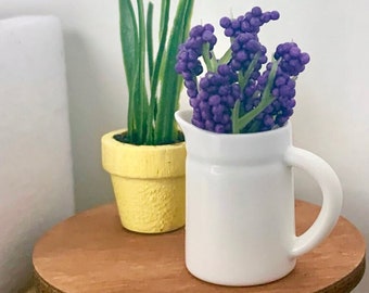 MINIATURE Spring Centerpiece Pitcher With Flowers Floral | Etsy