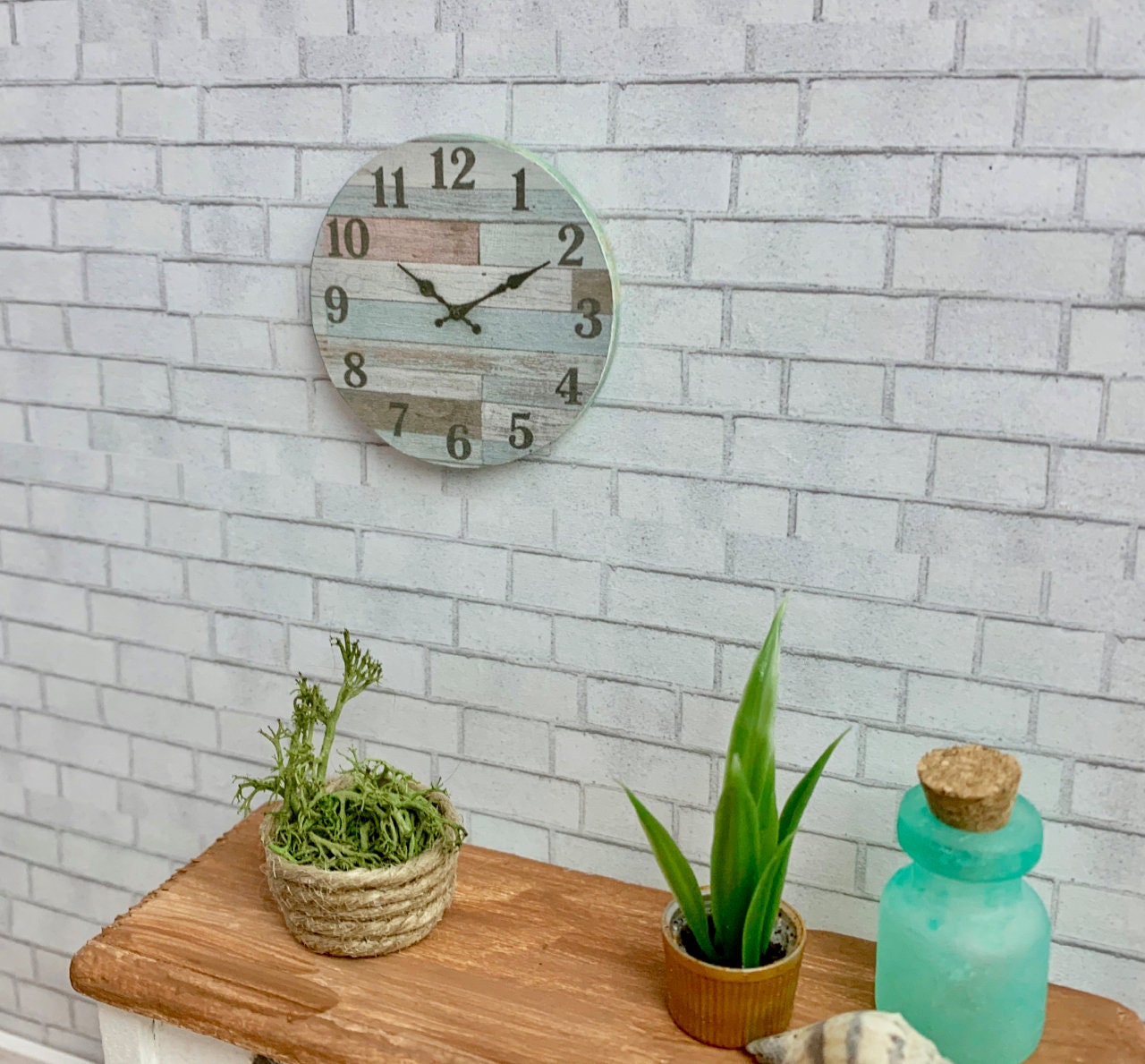 Miniature Clock Nautical Wall Decor Wooden Clock for | Etsy