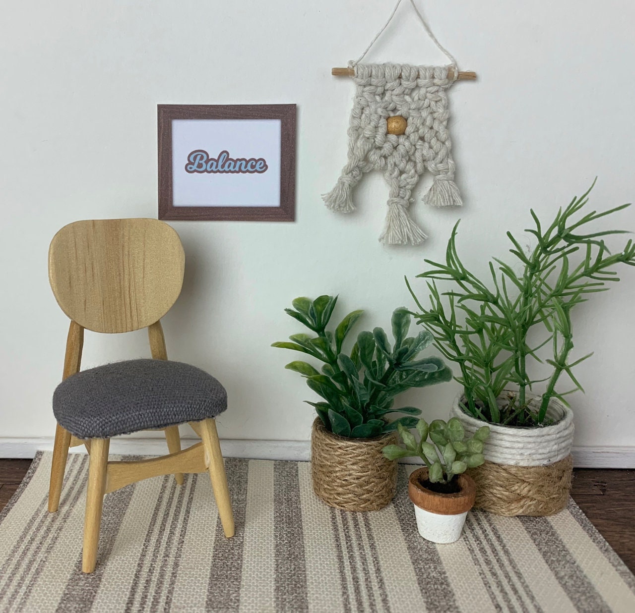 MINIATURE Sign Printable Dollhouse Artwork Quote Modern | Etsy