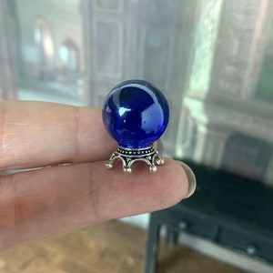MINIATURE Crystal Ball - Blue - Halloween - Witch's Ball - Wizard ...