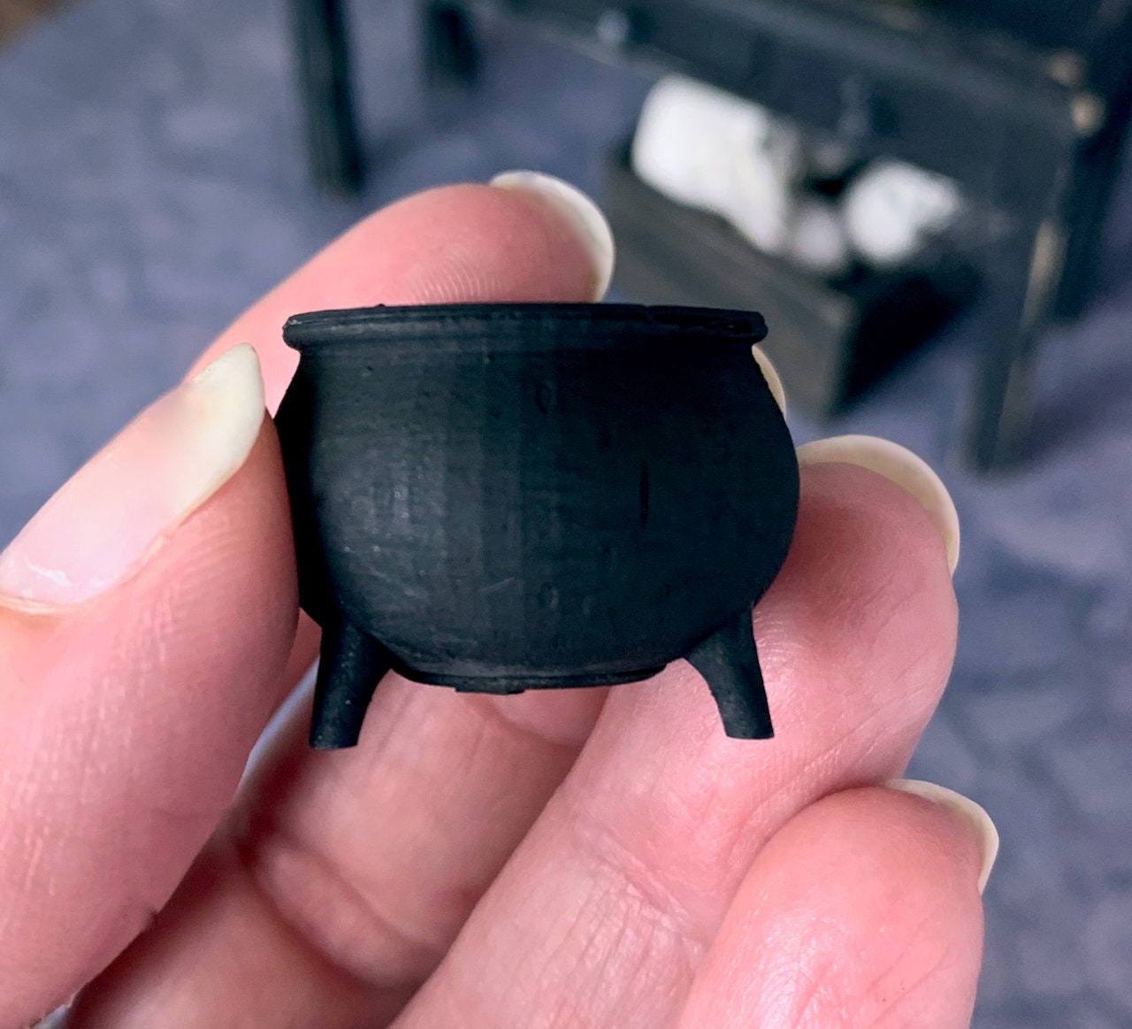 MINIATURE Witch Cauldron Gothic Halloween Decor Spooky - Etsy