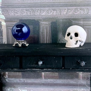 MINIATURE Crystal Ball - Blue - Halloween - Witch's Ball - Wizard ...