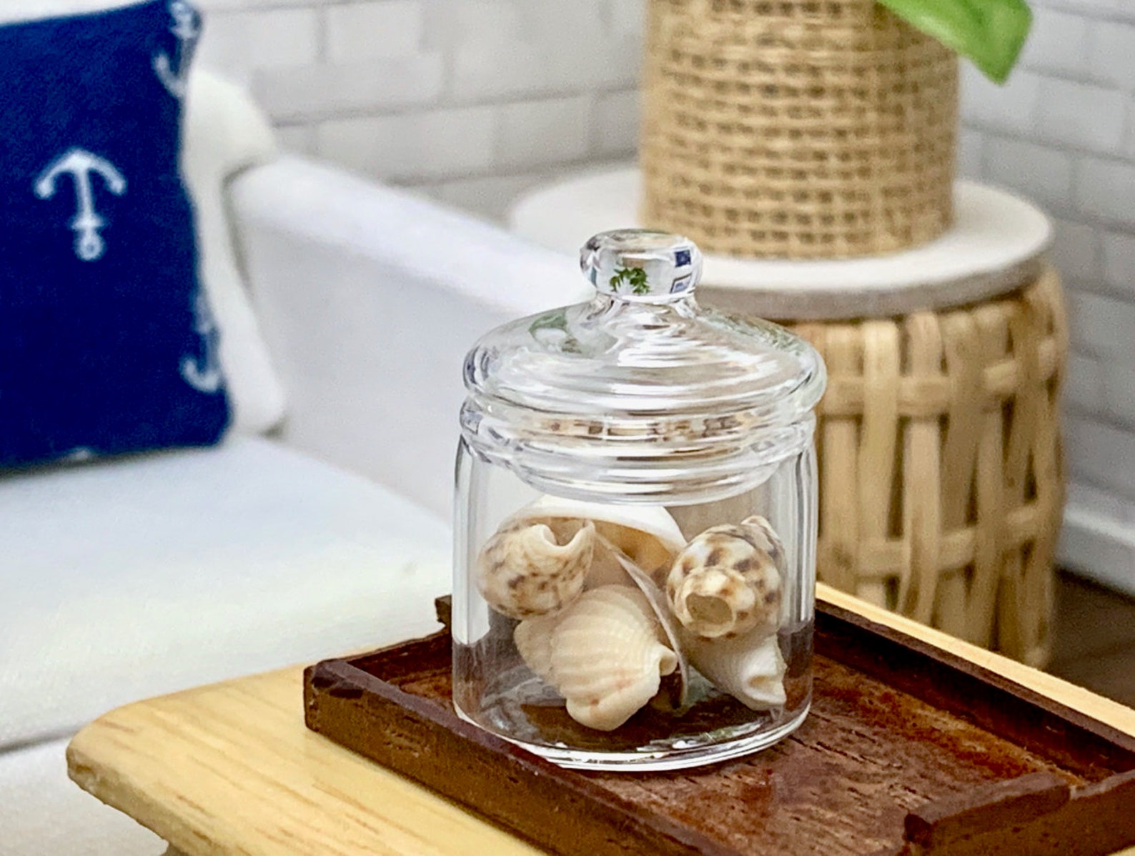 MINIATURE Cookie Jar Glass Jar With Lid Miniature Decor - Etsy