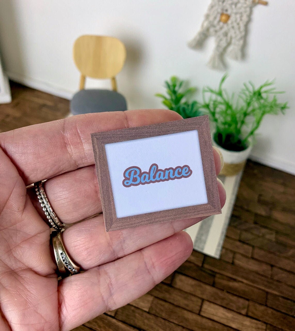 MINIATURE Sign Printable Dollhouse Artwork Quote Modern | Etsy