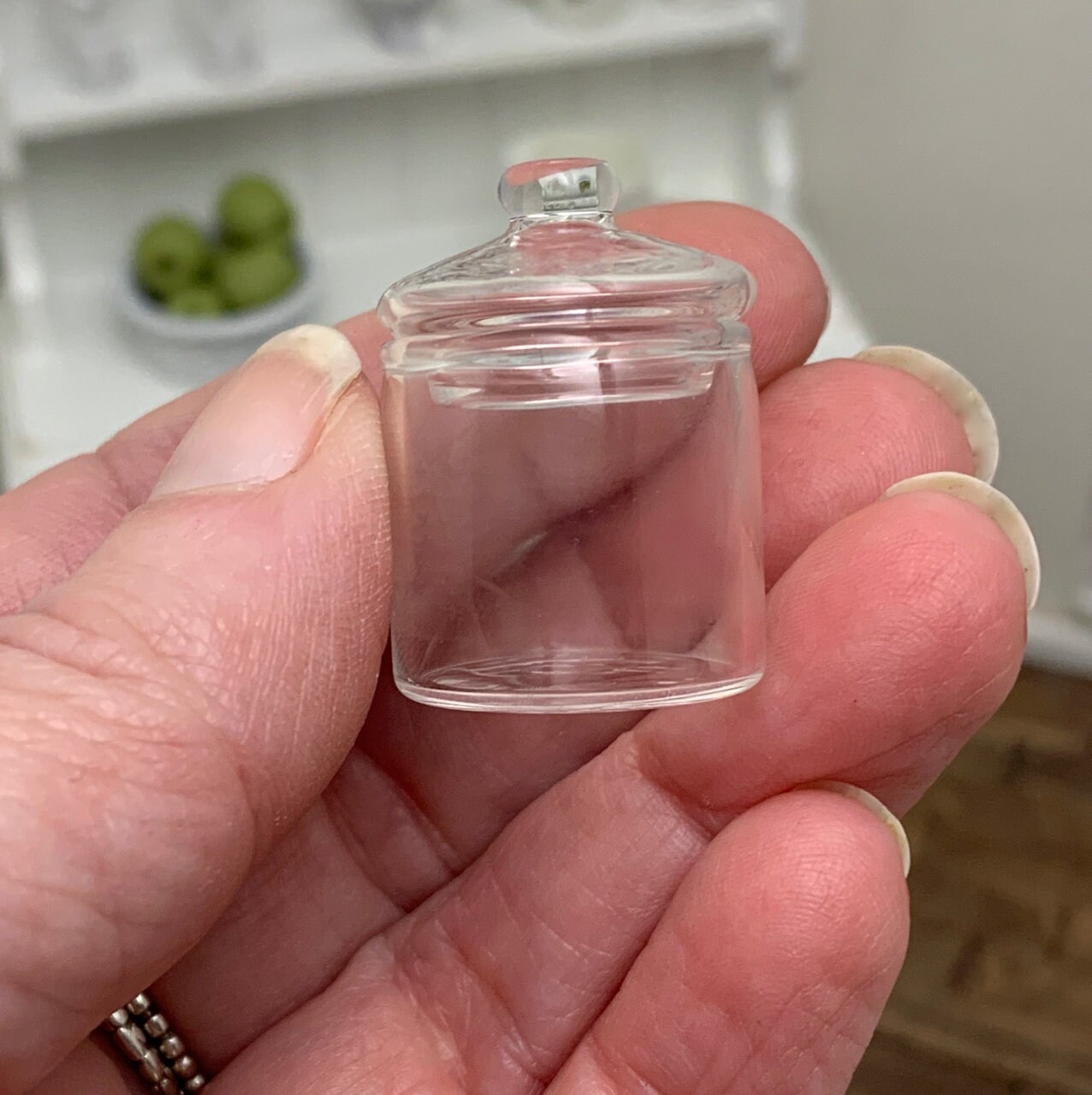 MINIATURE Cookie Jar Glass Jar With Lid Miniature Decor - Etsy