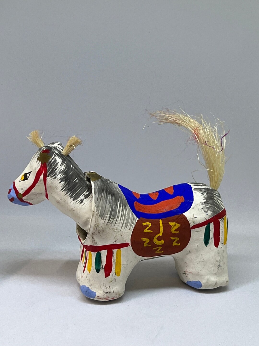 Japanese Folk Art — Papier Mache — White Horse - Etsy