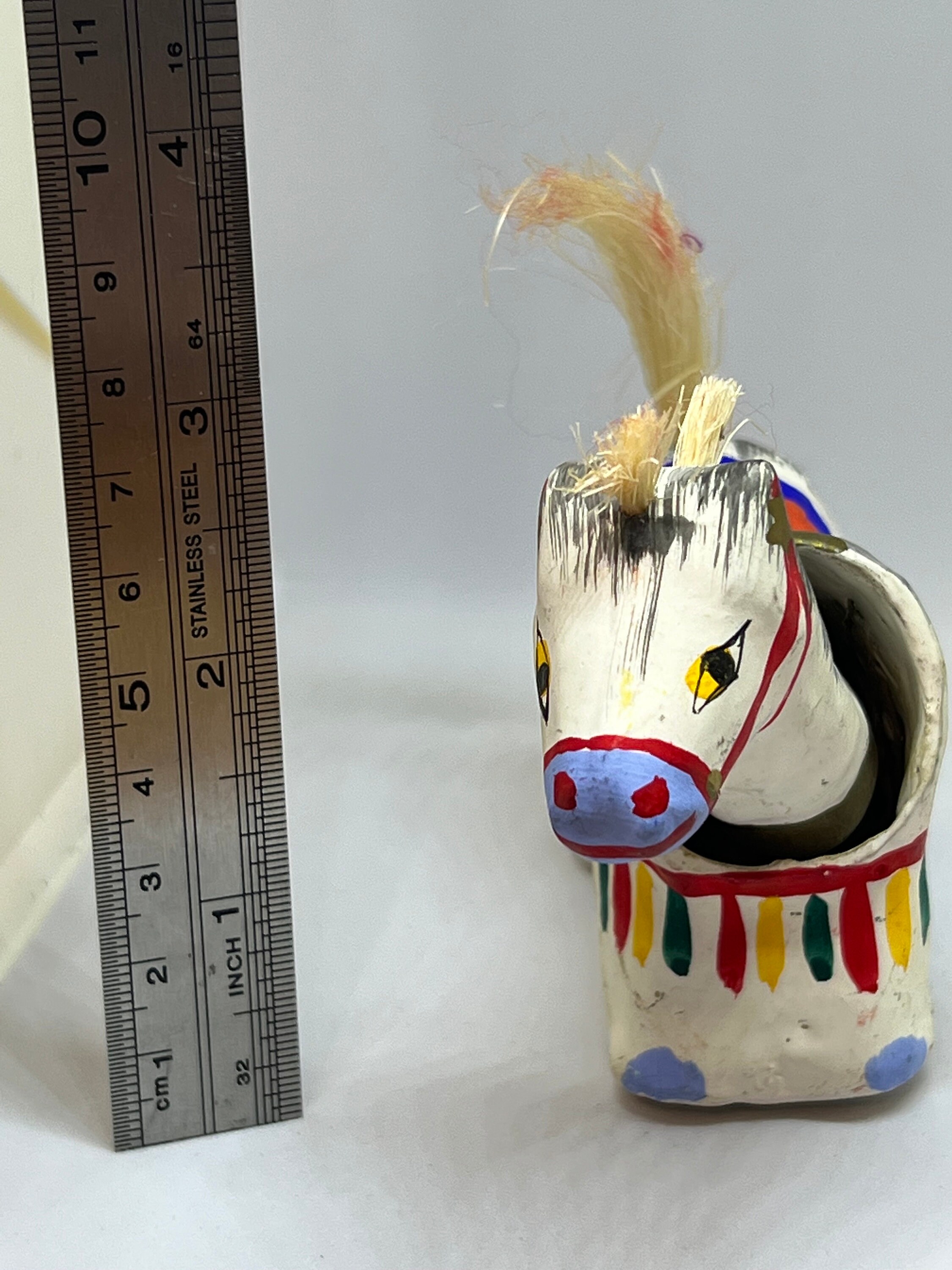 Japanese Folk Art Papier Mache White Horse - Etsy