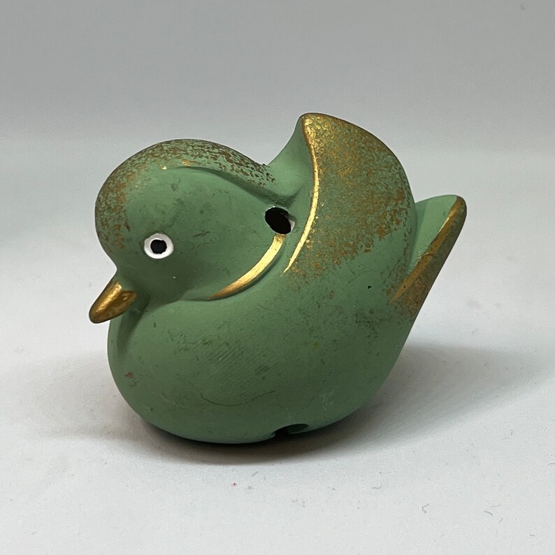 Japanese — Ceramic — Turquoise Mandarin Duck Figurine - Etsy